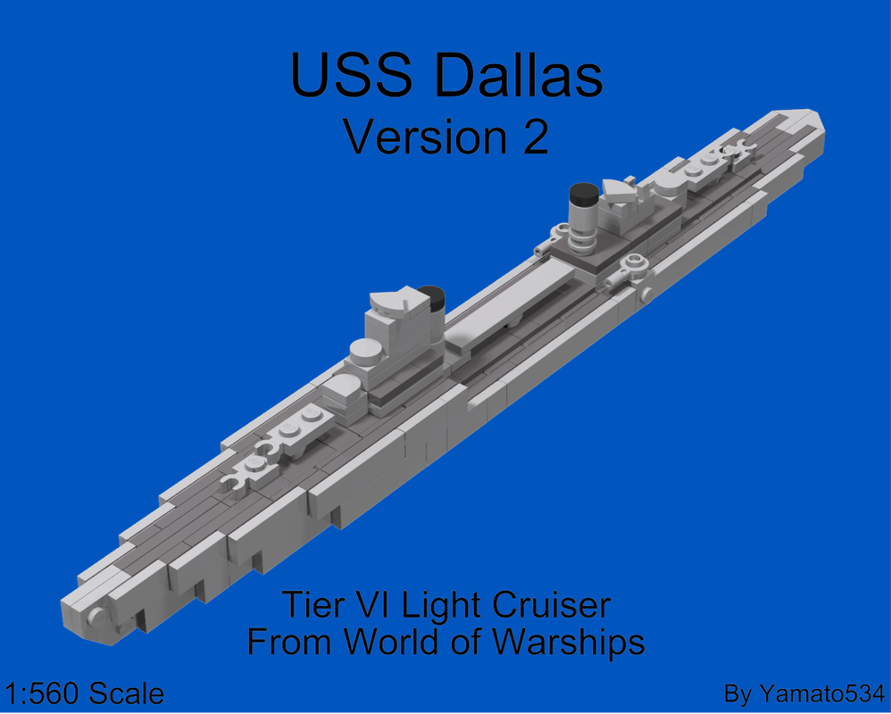 LEGO MOC-266608 1:560 Scale USN Light Cruisers Version 2(Part 1) by ...
