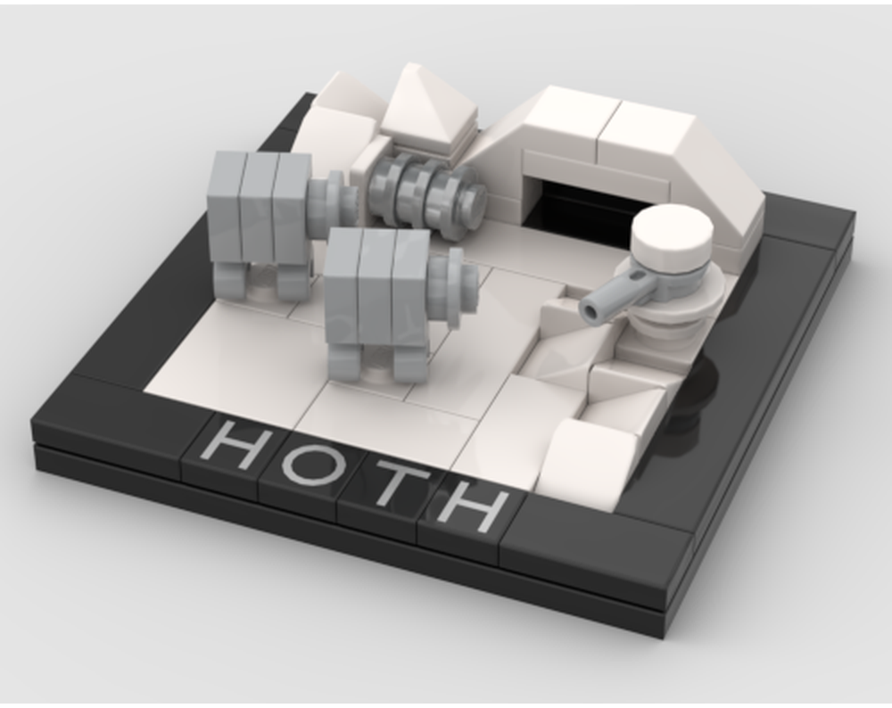 LEGO MOC-266657 Mini Hoth by ethanunboxed | Rebrickable - Build with LEGO