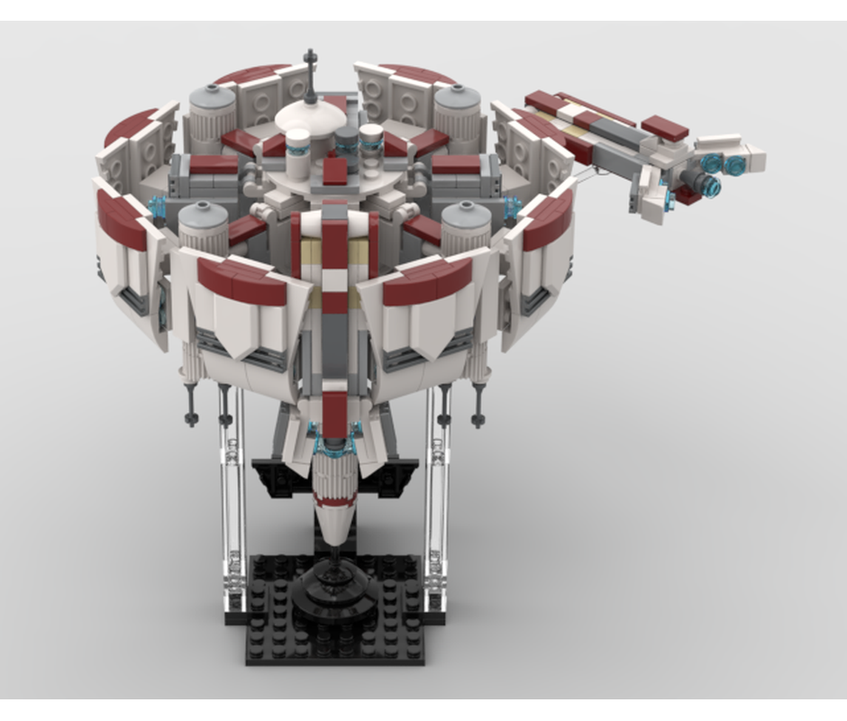LEGO MOC-267004 Clone Wars Haven-class medical station and Pelta-class ...