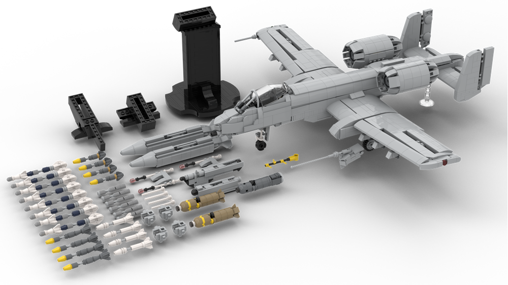 LEGO MOC A-10 Warthog by AsgardianStudio | Rebrickable - Build with LEGO