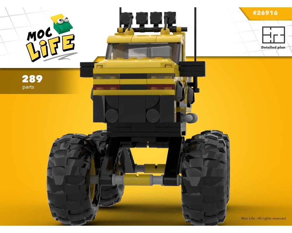LEGO MOC Chevrolet Silverado 1500 monster truck by MocLife ...