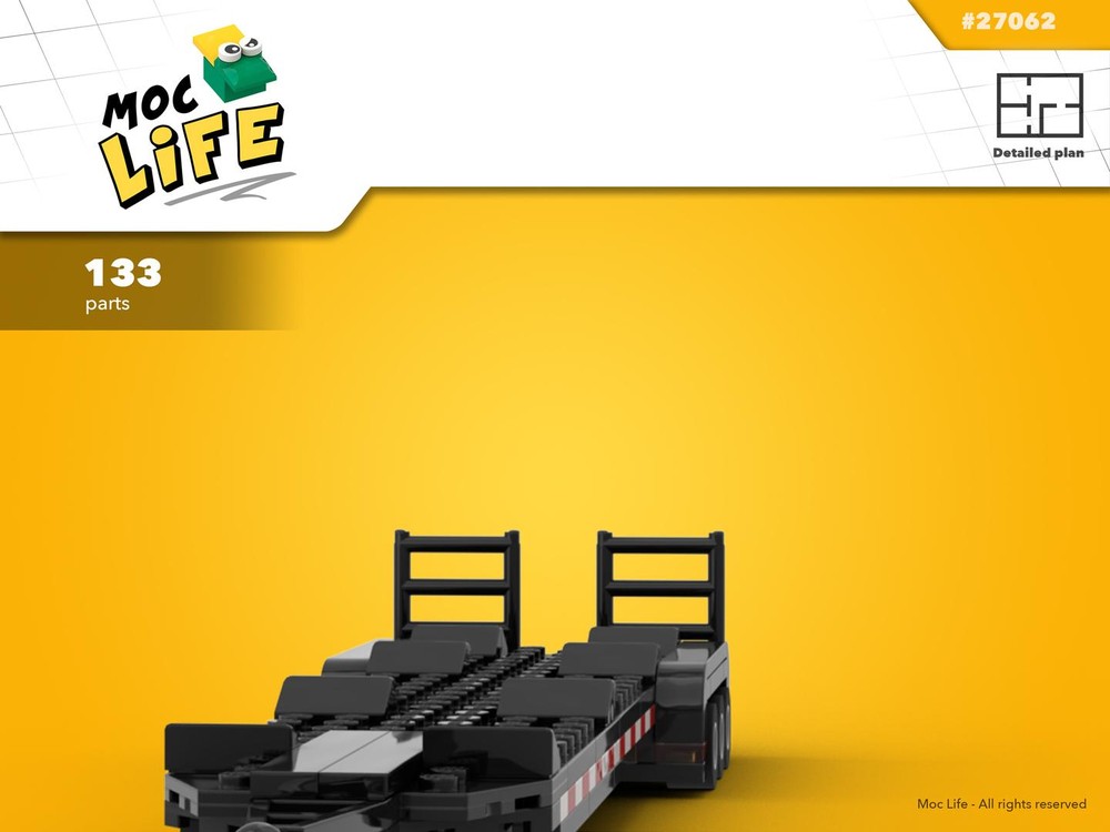 Lego Moc Volvo Lorry With Trailer By Moclife Rebrickable Build With