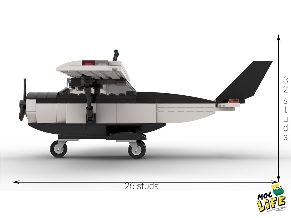 LEGO MOC Cessna 172 by MocLife | Rebrickable - Build with LEGO