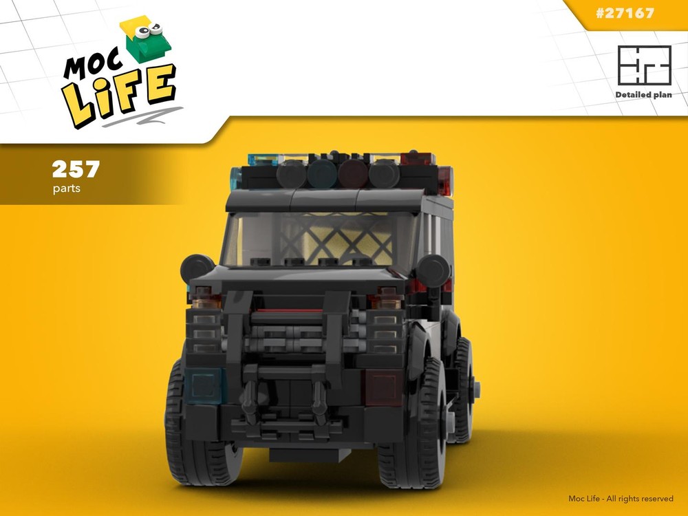 Lego Moc Gmc Yukon Police By Moclife Rebrickable Build With Lego