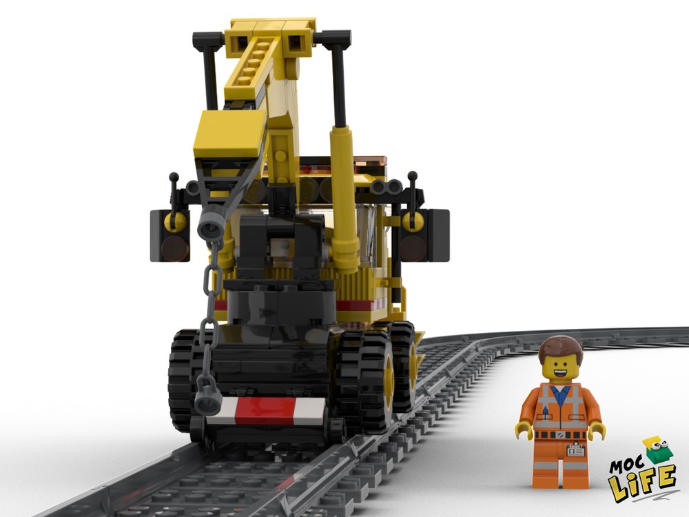 LEGO MOC-27180 Crane truck for railroad by MocLife | Rebrickable ...