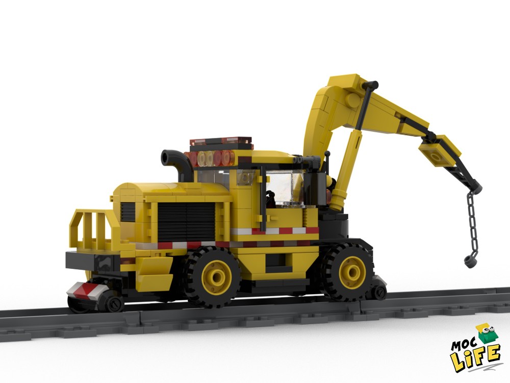 LEGO MOC-27180 Crane truck for railroad by MocLife | Rebrickable ...