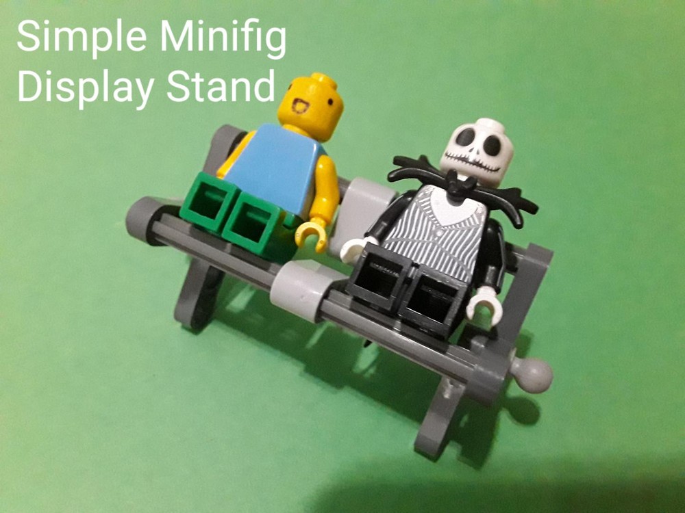 Lego Moc Simple Minifig Display Stand By Noob Builds Lego Rebrickable