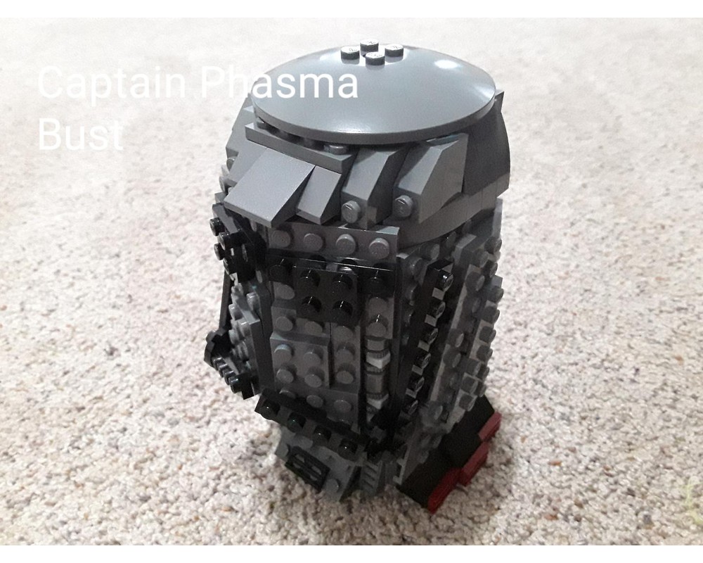 LEGO MOC Captain Phasma Bust by Noob Builds Lego | Rebrickable - Build ...