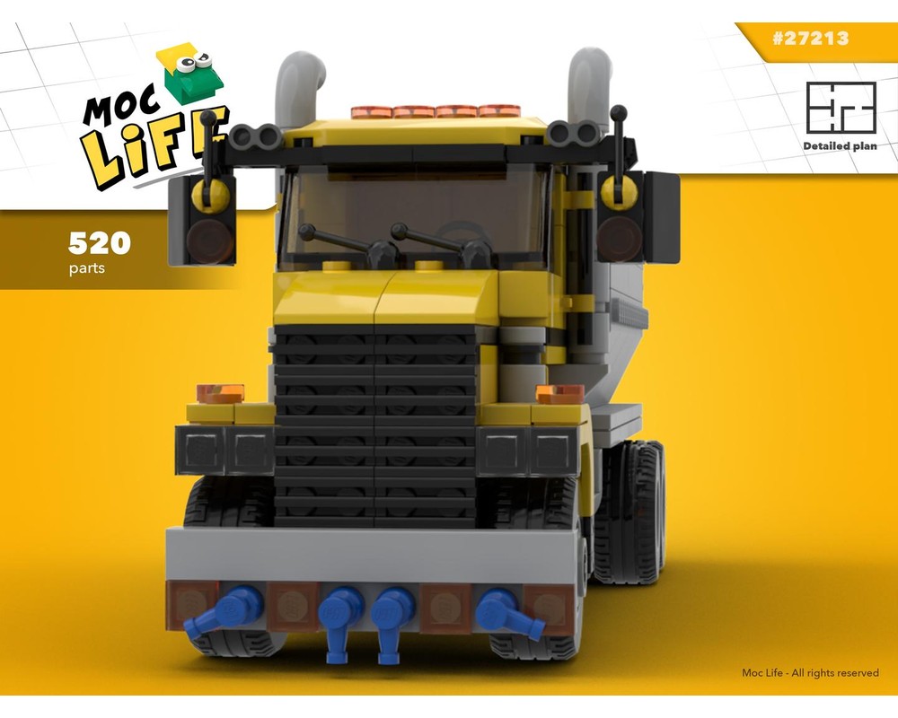 LEGO MOC Water tank truck by MocLife | Rebrickable - Build with LEGO