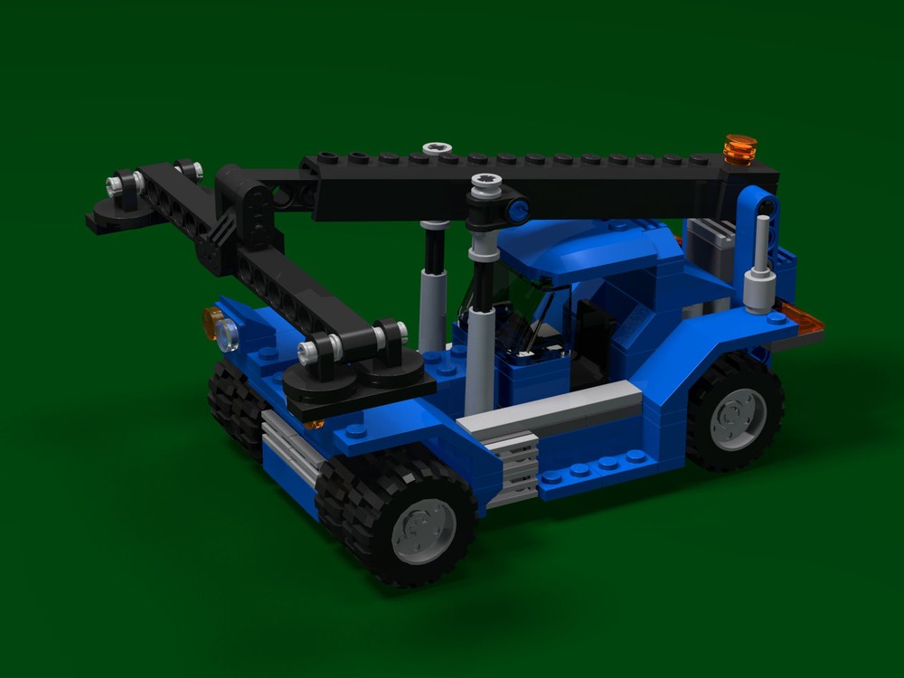 Lego Moc Reach Stacker Blue By Psiborgvip Rebrickable Build With Lego