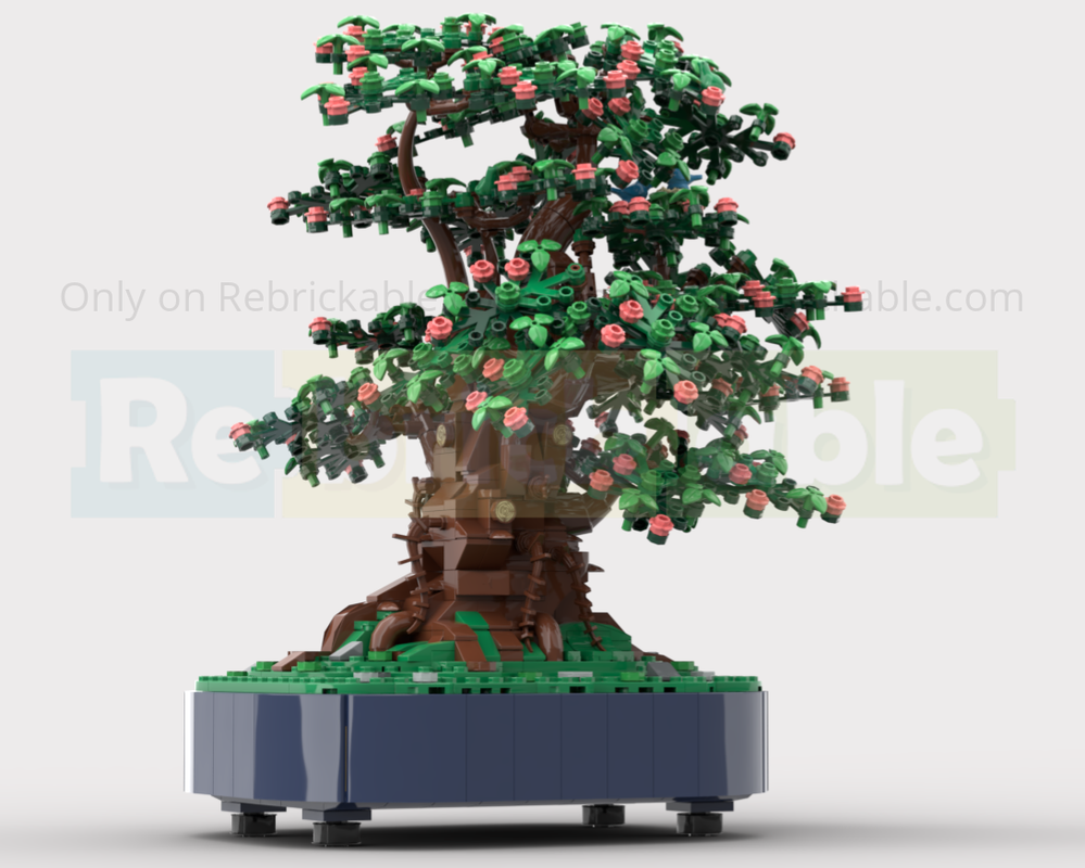 LEGO MOC-277871 Blooming bonsai tree by Jeronnes | Rebrickable - Build ...