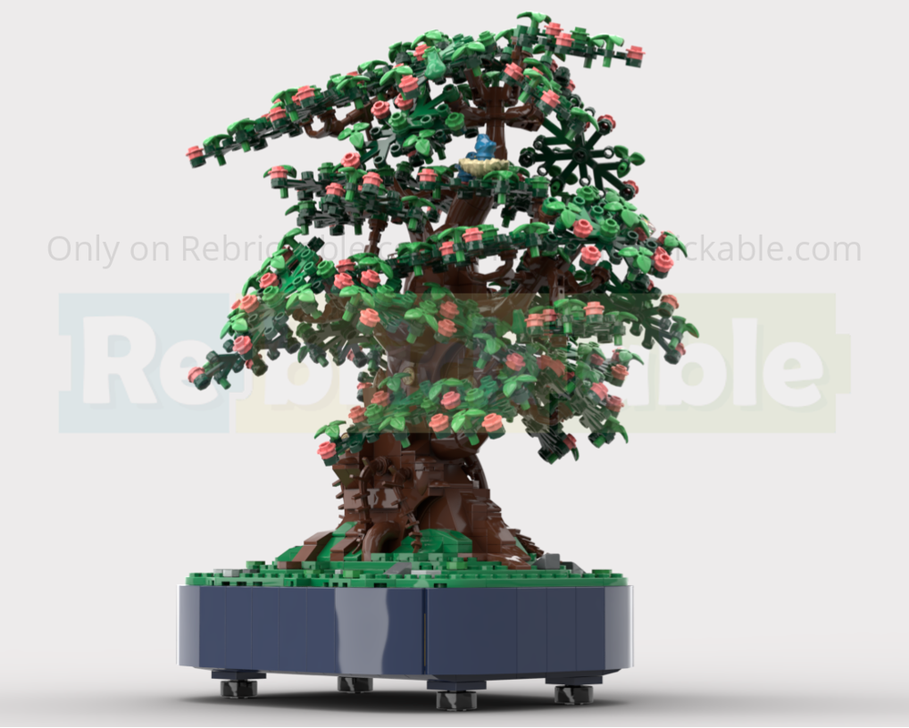 LEGO MOC-277871 Blooming bonsai tree by Jeronnes | Rebrickable - Build ...