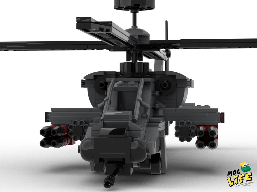 LEGO MOC Boeing AH-64 Apache by MocLife | Rebrickable - Build with LEGO