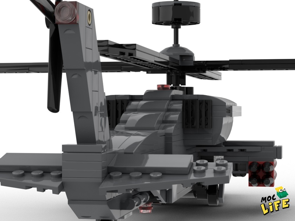 LEGO MOC Boeing AH-64 Apache by MocLife | Rebrickable - Build with LEGO