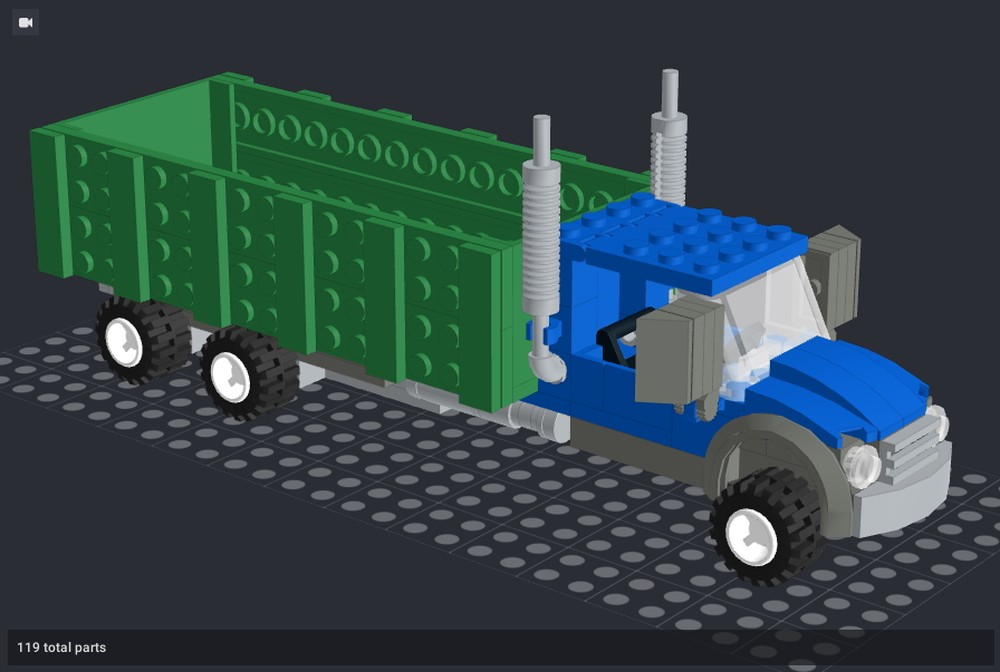 LEGO MOC City Grain Truck by BGaines_064 | Rebrickable - Build with LEGO