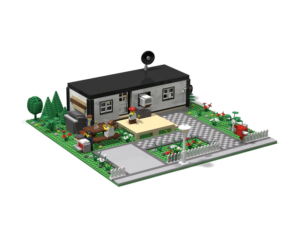 LEGO MOC Small Cottage with garden, barbecue and interior by www.bricks ...