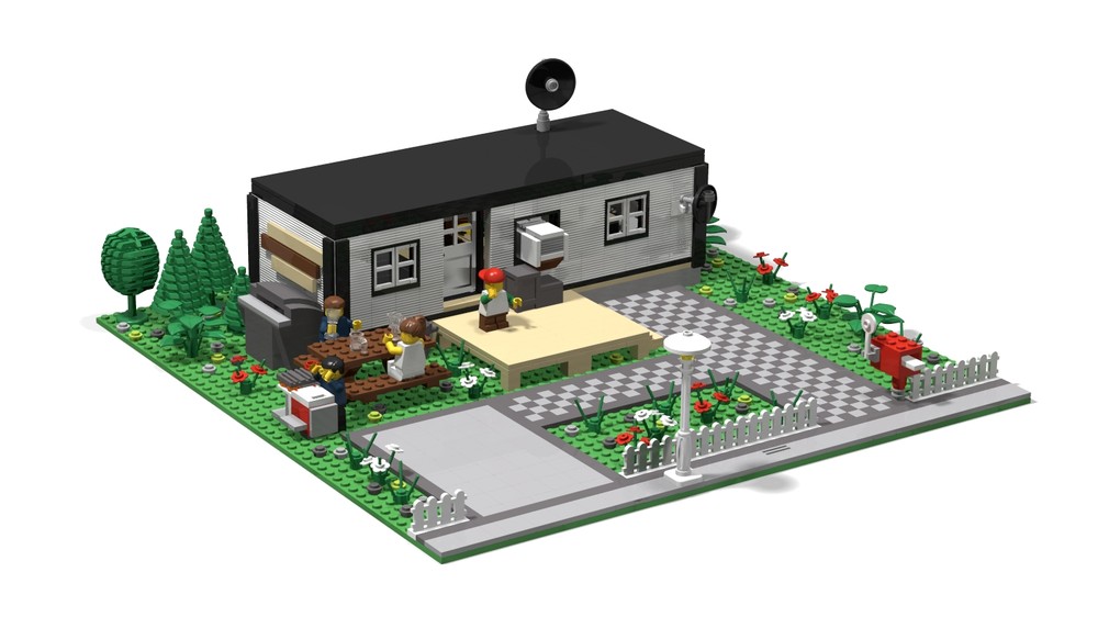 LEGO MOC Small Cottage with garden, barbecue and interior by www.bricks ...