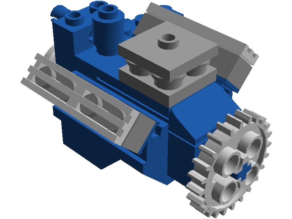 LEGO MOC Small Scale Engine by therabbittx | Rebrickable - Build with LEGO