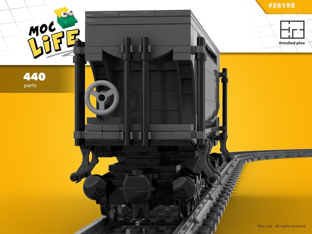 LEGO MOC Hopper wagon by MocLife | Rebrickable - Build with LEGO