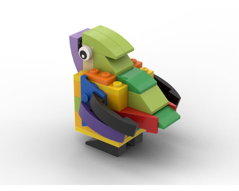 LEGO MOC Parrot (10715) by BriXperiMent | Rebrickable - Build with LEGO