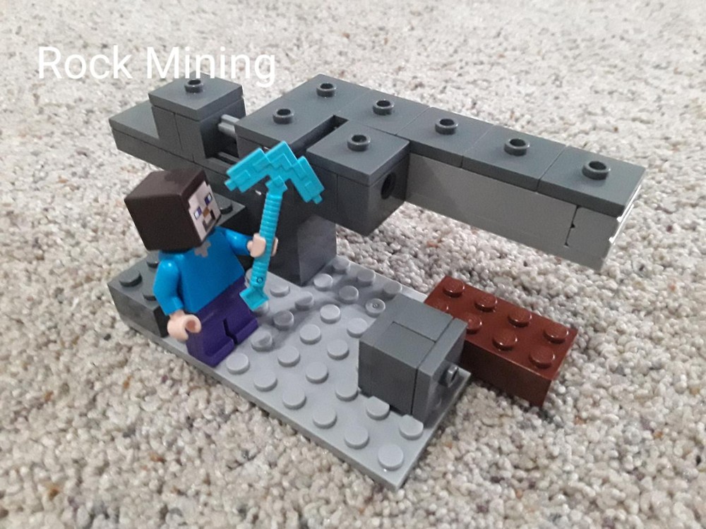 Lego Moc Rock Mining By Noob Builds Lego Rebrickable Build With Lego
