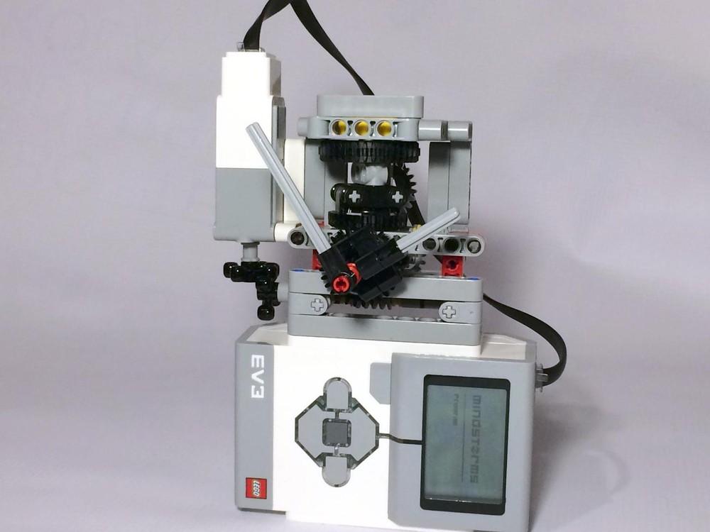 LEGO MOC EV3 One-motor Analog Clock by FilippSudanov | Rebrickable - Build with LEGO