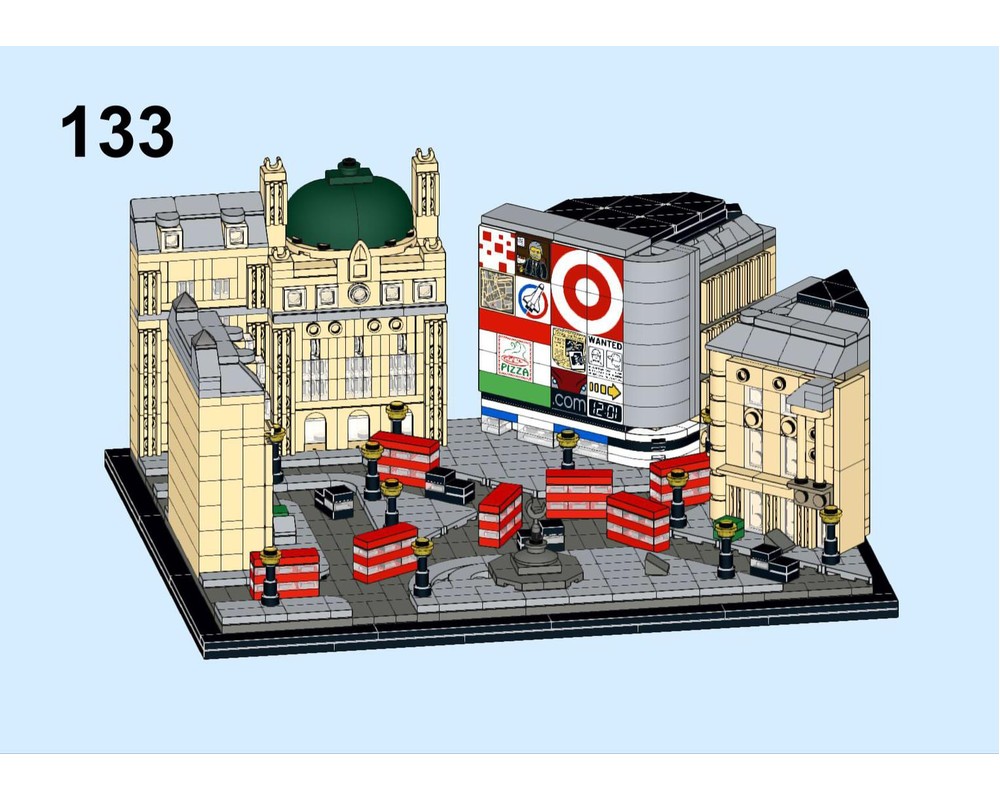 LEGO MOC Piccadilly Circus (London, UK) by Tiny Bricks | Rebrickable ...