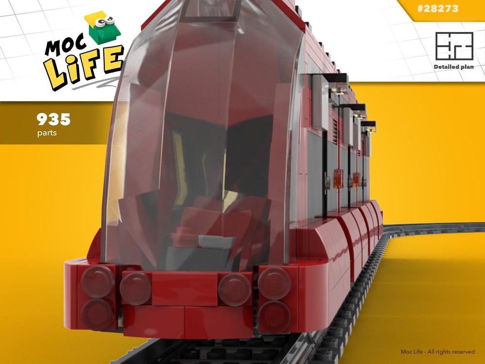 Lego Moc Australian Tramway By Moclife Rebrickable Build With Lego