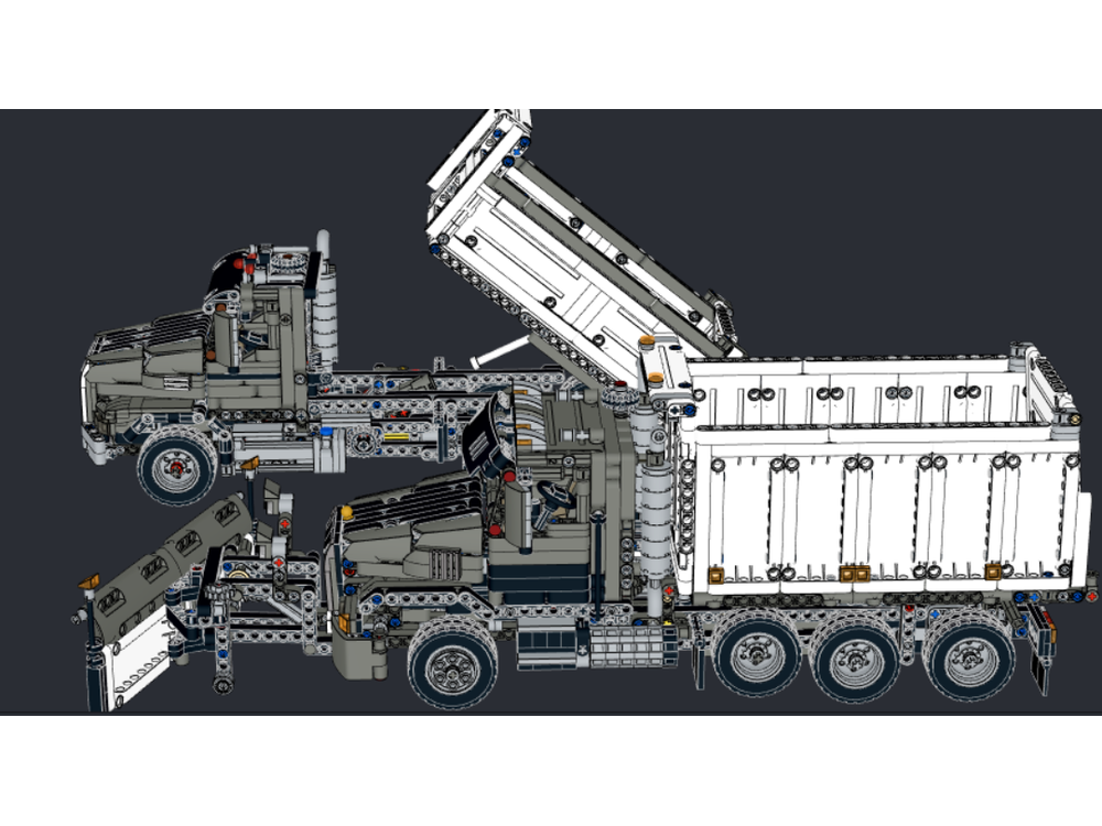 LEGO MOC Mack Granite 6x4 dump truck by grego18 | Rebrickable - Build ...