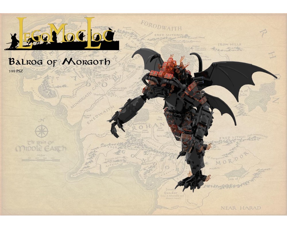 LEGO MOC-28318 Balrog of Morgoth (The Hobbit and Lord of the Rings ...