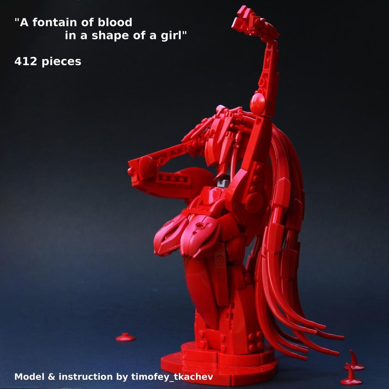 LEGO MOC A fontain of blood in a shape of a girl by Timofey_Tkachev ...