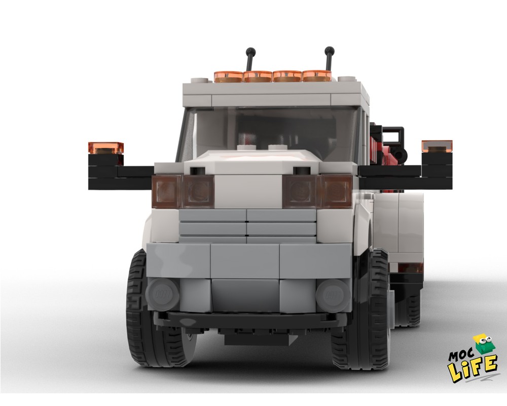 LEGO MOC Ram 3500 quad cab dually with gooseneck trailer and Porsche ...
