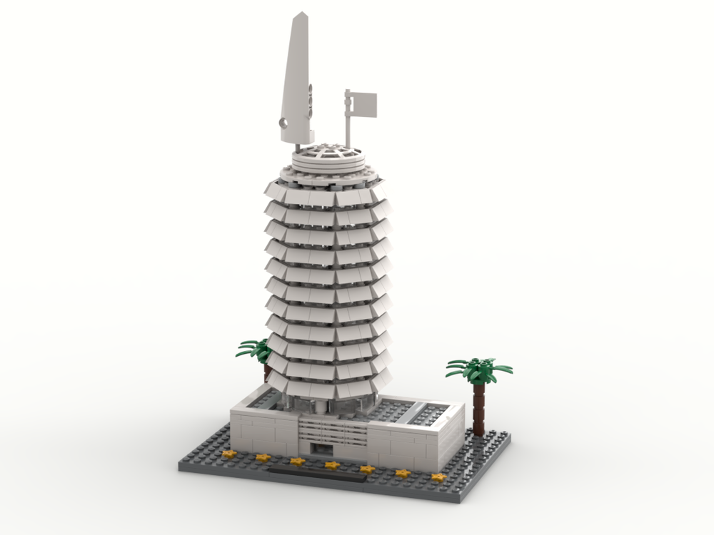 LEGO MOC Capitol Records Tower by klosspalatset | Rebrickable - Build ...