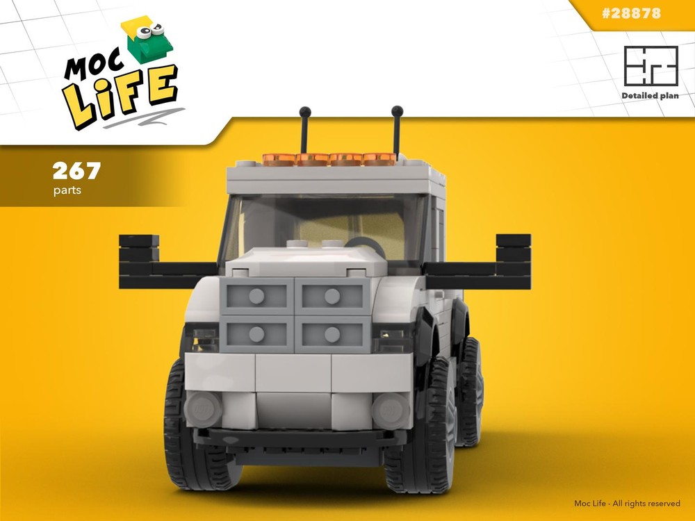 Lego Moc Ram 2500 Small Bed Extended Cab By Moclife Rebrickable