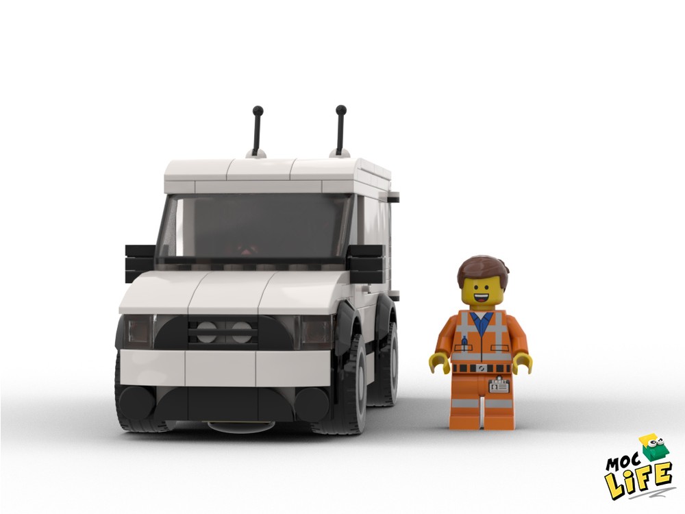 LEGO MOC Ford Transit Connect XL by MocLife | Rebrickable - Build with LEGO