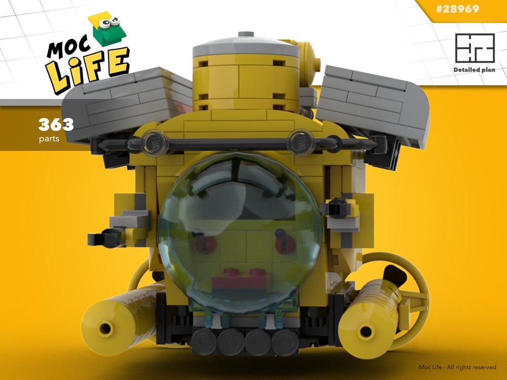 LEGO MOC Submarine by MocLife | Rebrickable - Build with LEGO