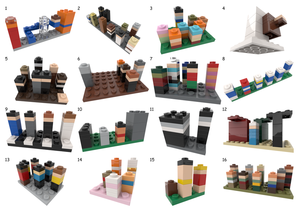 LEGO MOC Micro blocky caracters by Thierry | Rebrickable - Build with LEGO