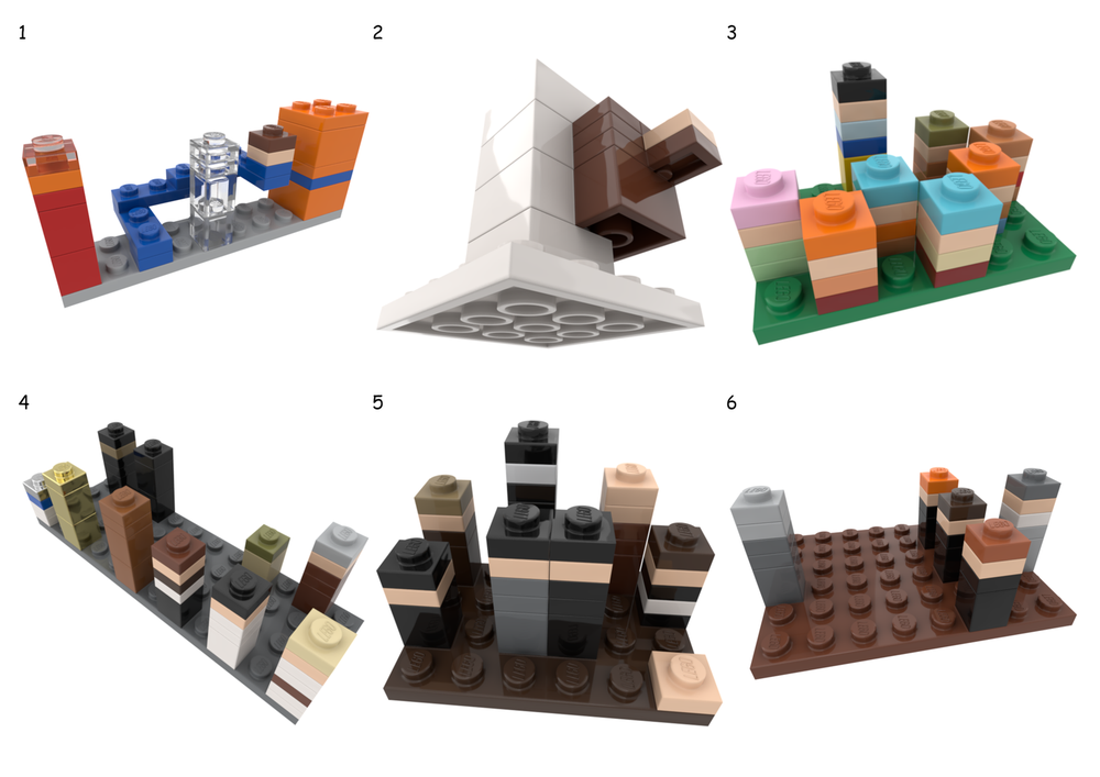 LEGO MOC Micro blocky caracters by Thierry | Rebrickable - Build with LEGO