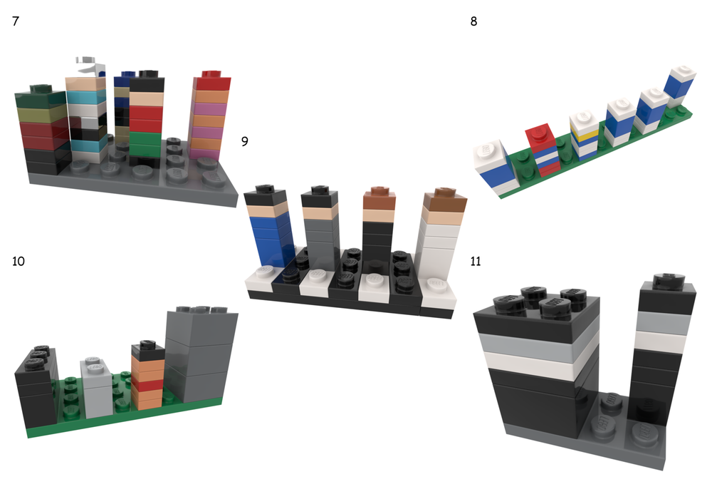 LEGO MOC Micro blocky caracters by Thierry | Rebrickable - Build with LEGO