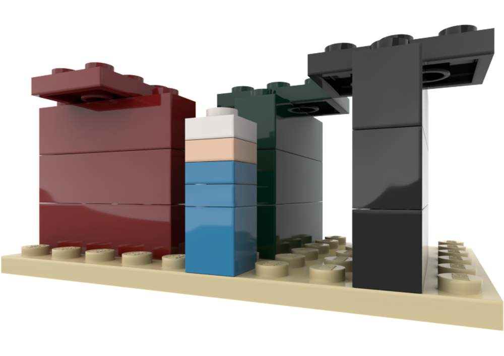 LEGO MOC Micro blocky caracters by Thierry | Rebrickable - Build with LEGO