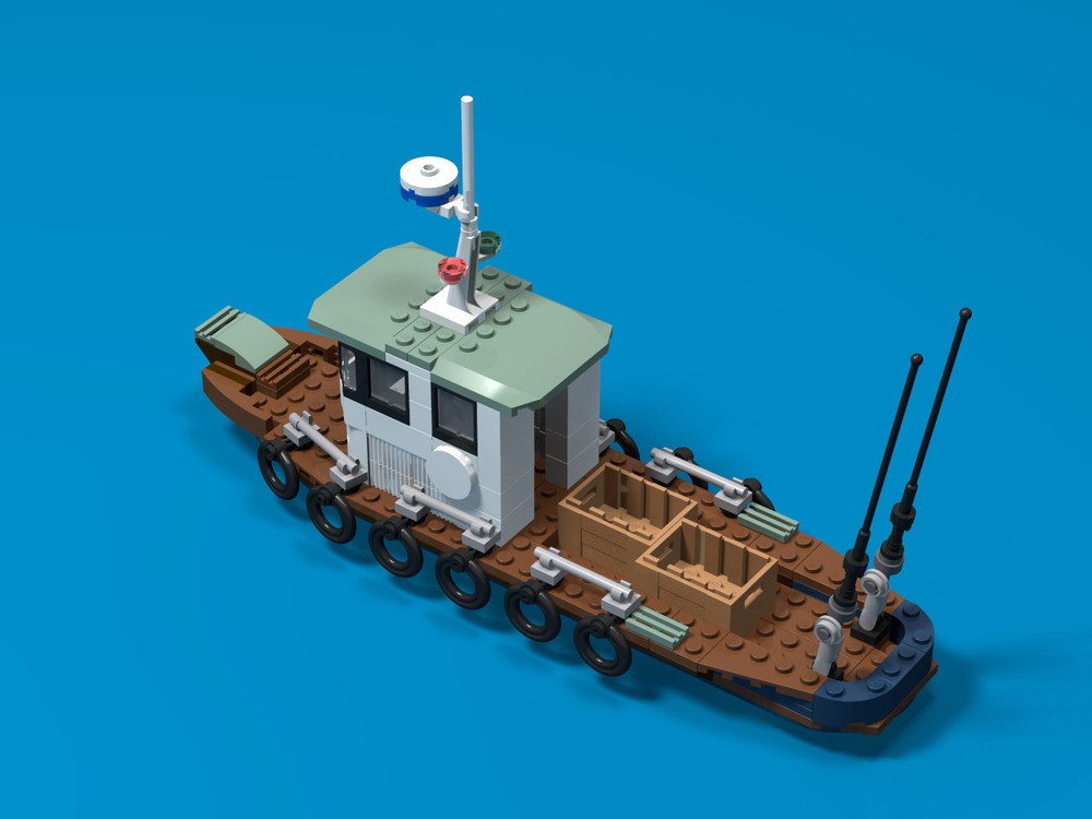 LEGO MOC Fishing Boat by PsiborgVIP | Rebrickable - Build with LEGO