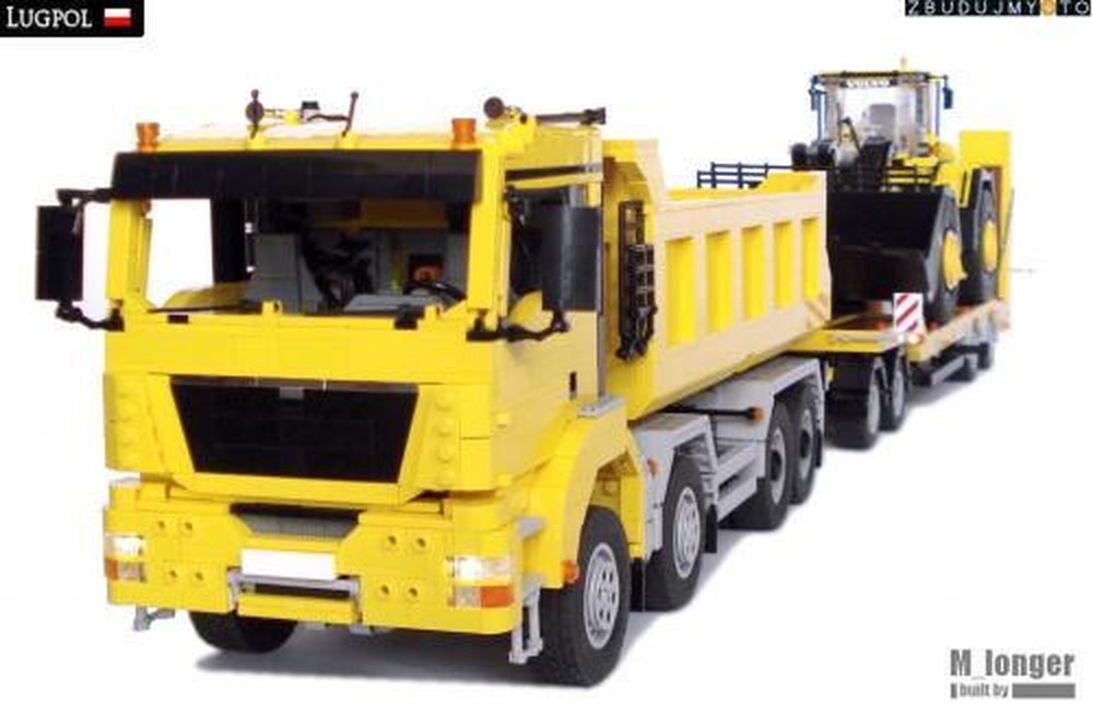 Lego Moc Man Tgs 8x4 Dump Truck By Mlonger Rebrickable Build With Lego