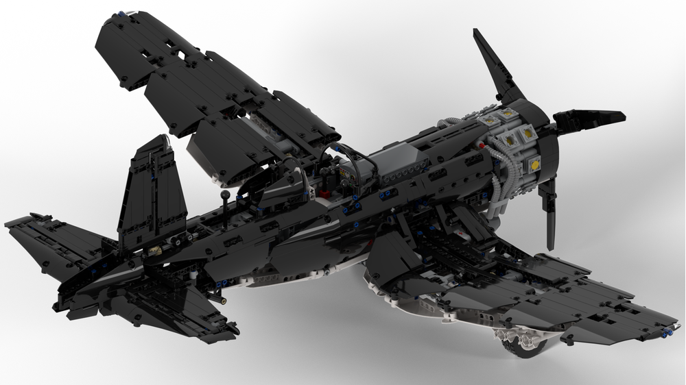 LEGO MOC Vought F4U Corsair by Joebot360 | Rebrickable - Build with LEGO