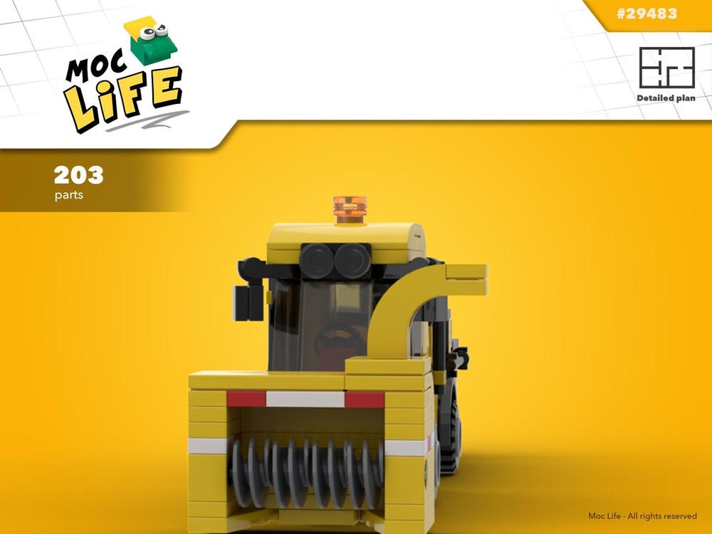 LEGO MOC Trackless MT7 sidewalk snowblower by MocLife | Rebrickable ...