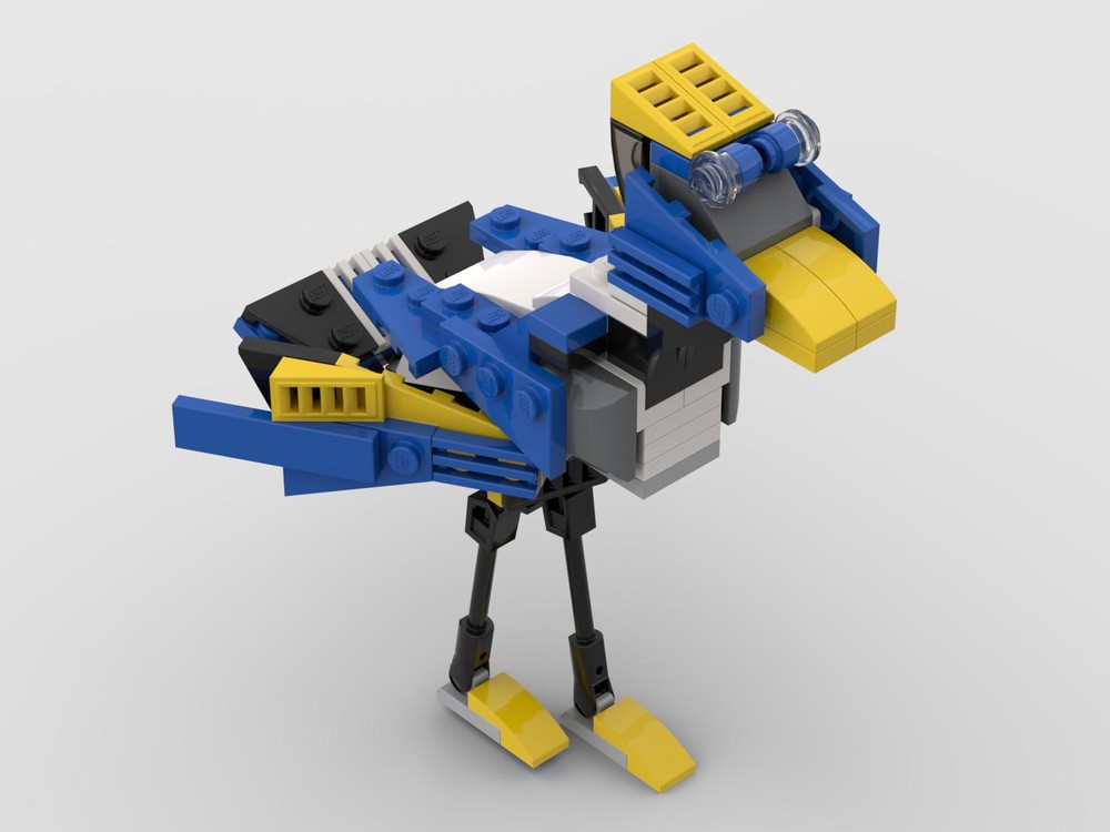 LEGO MOC 31087 Blue Running Bird by fosamax | Rebrickable - Build with LEGO