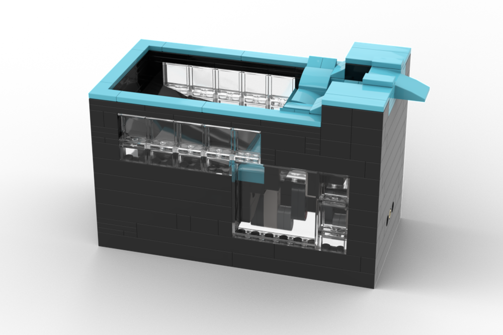 Lego Moc Sloped Stepper Gbc Module By Pinwheel Rebrickable Build