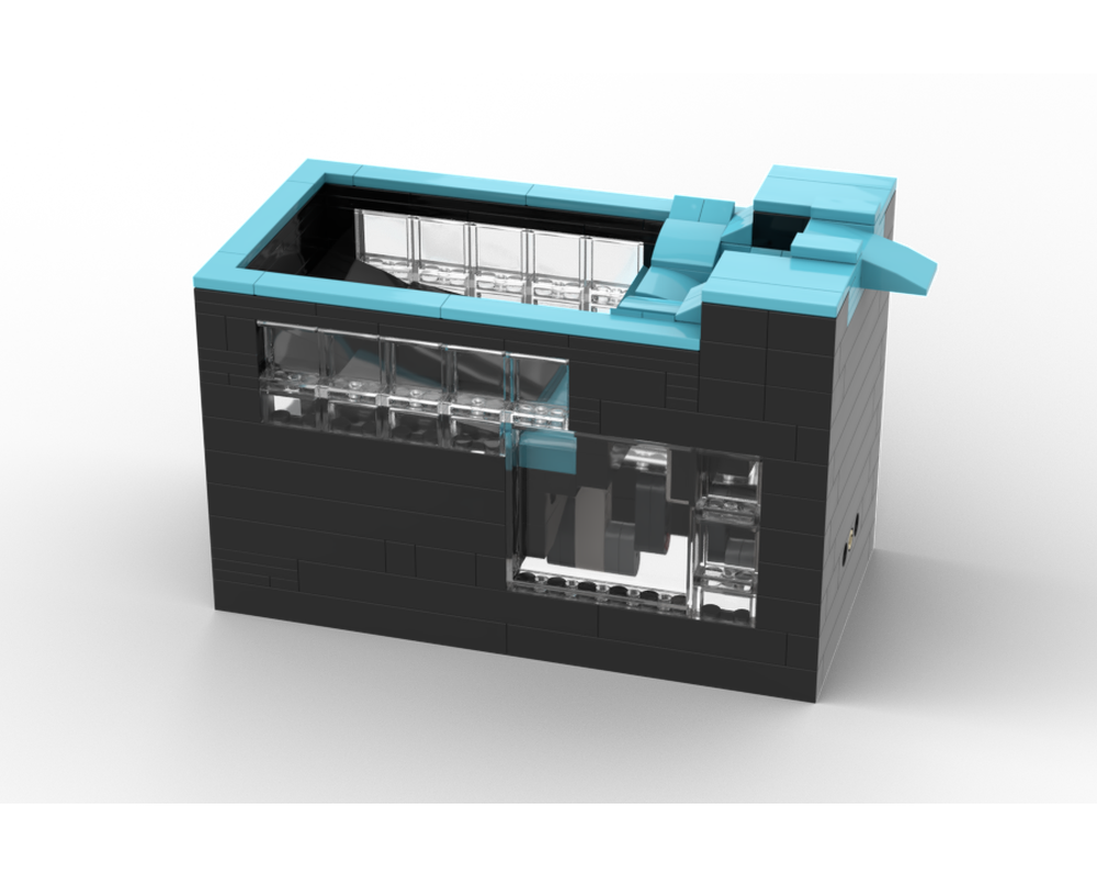 Lego Moc Sloped Stepper Gbc Module By Pinwheel Rebrickable Build