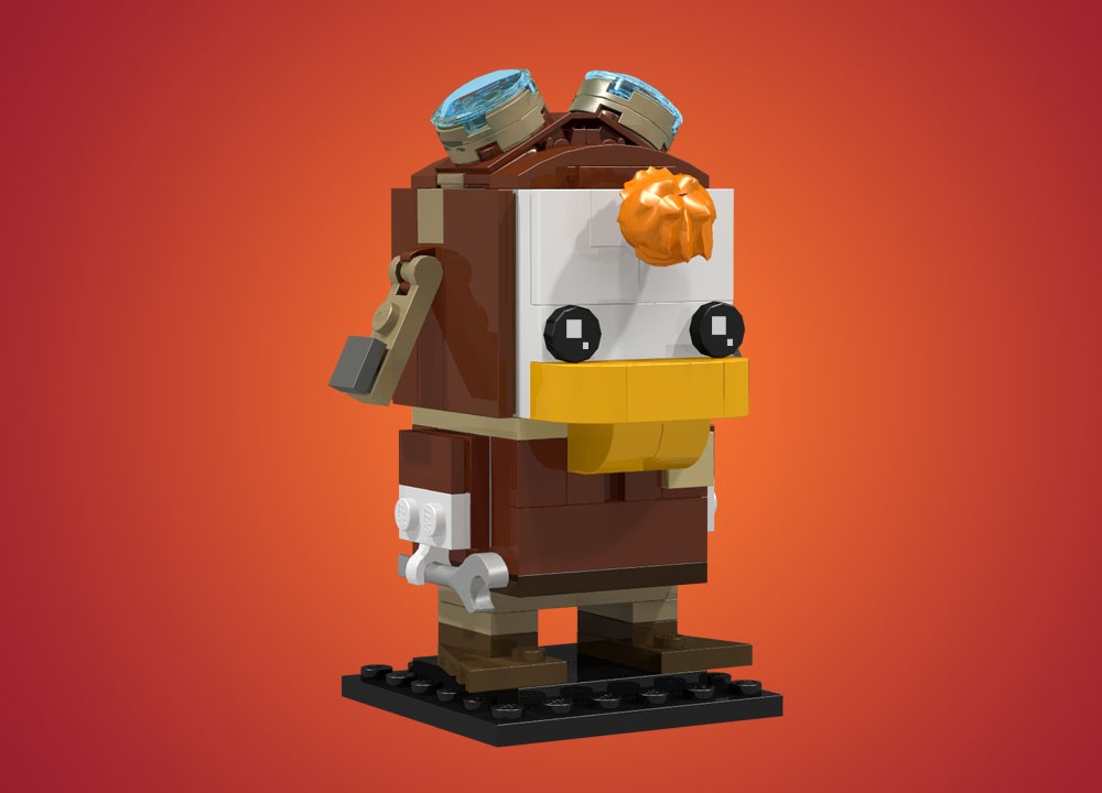 Lego Moc Launchpad Mcquack Brickhead By Oky Rebrickable Build With Lego