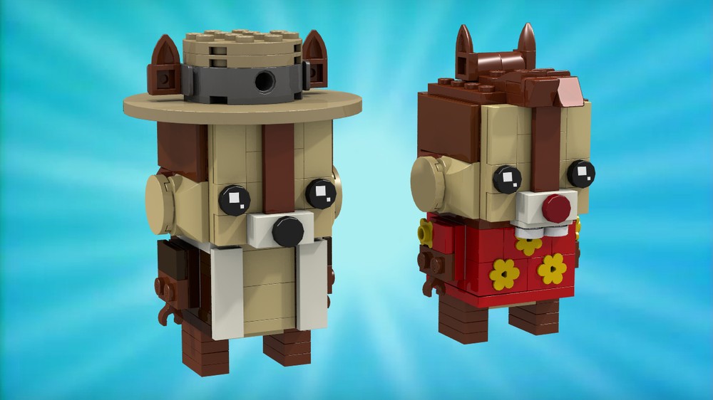 LEGO MOC Chip & Dale Rescue Rangers Brickheadz by Oky | Rebrickable ...