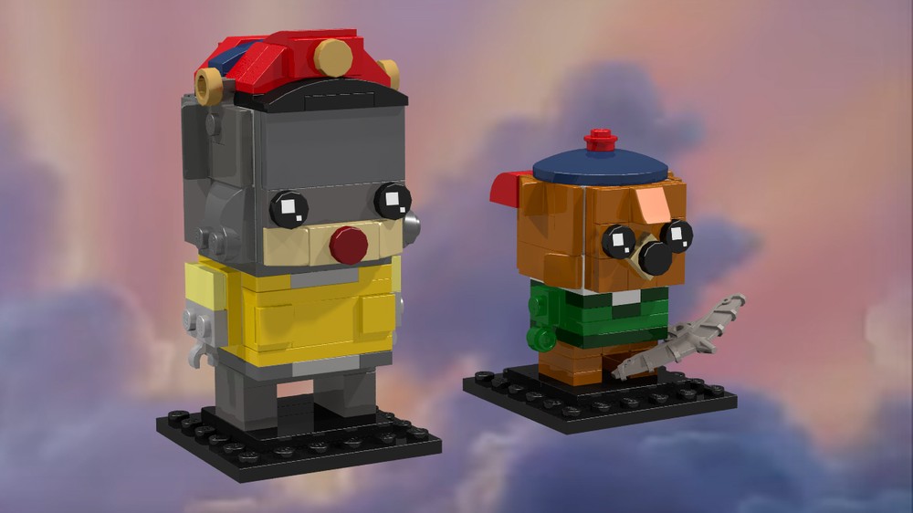 LEGO MOC Baloo and Kit Cloudkicker Brickheadz by Oky | Rebrickable ...